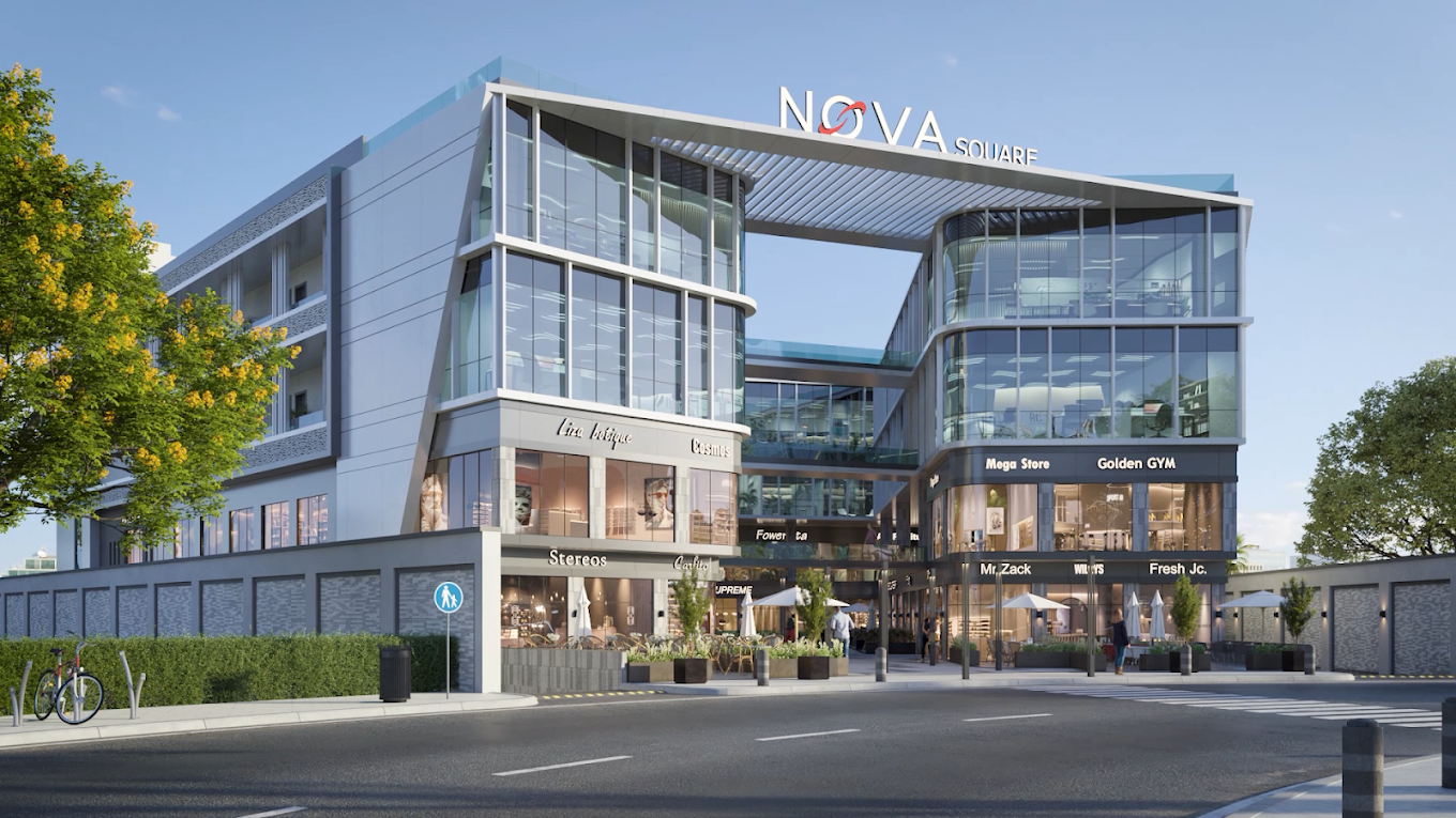 Details of selling a clinic 45 meter in Nova Square Mall project New Cairo عقارات فاخرة للبيع